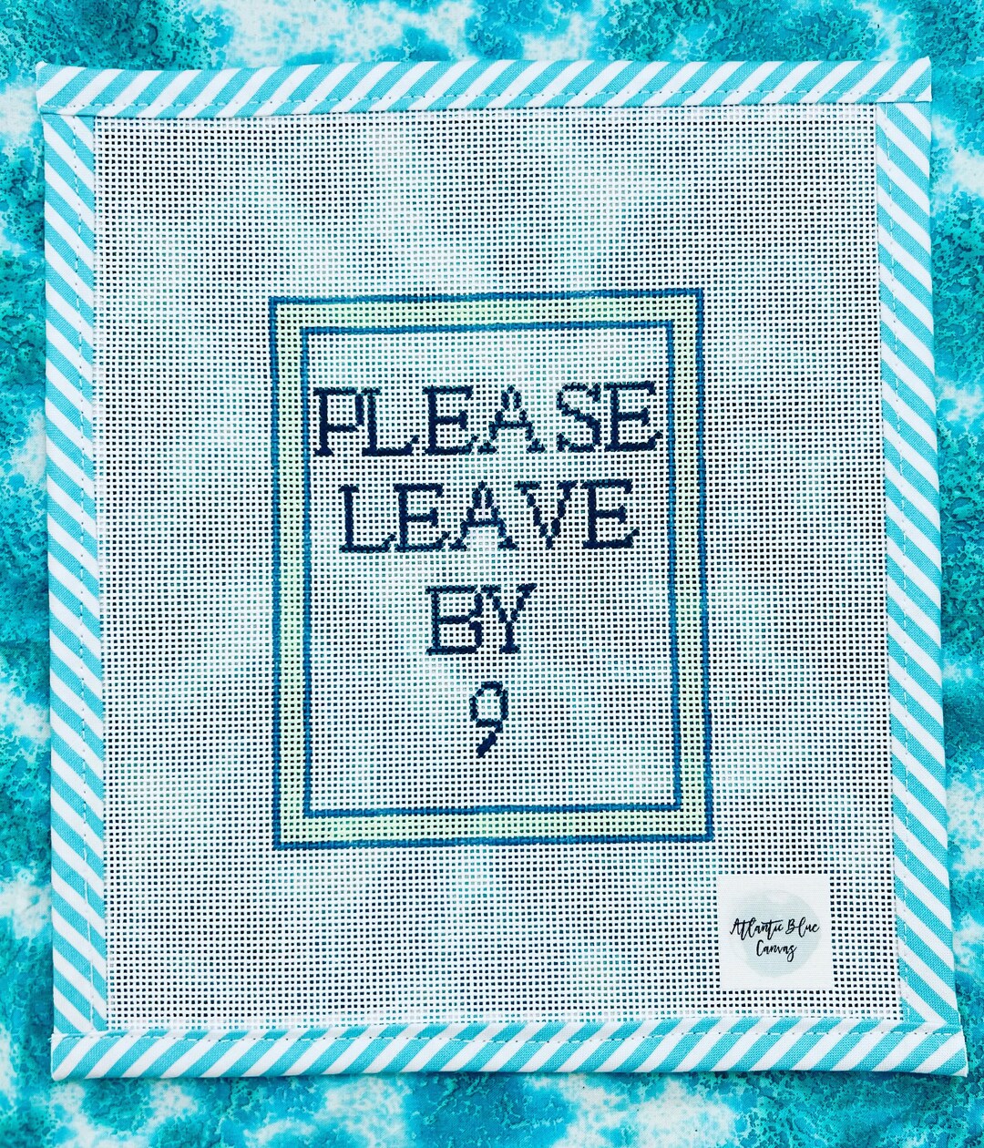 Please Leave by 9 Needlepoint Canvas - Etsy