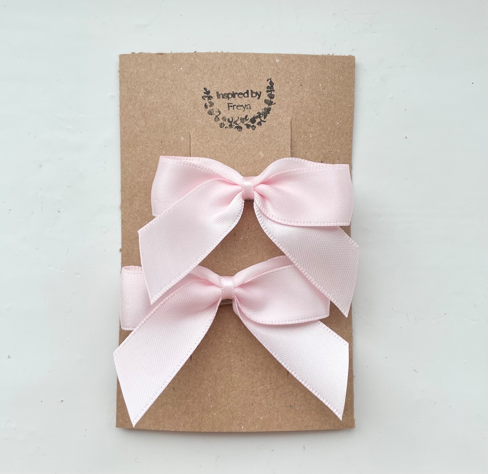Pale Pink Bow Hair Clips - Etsy UK