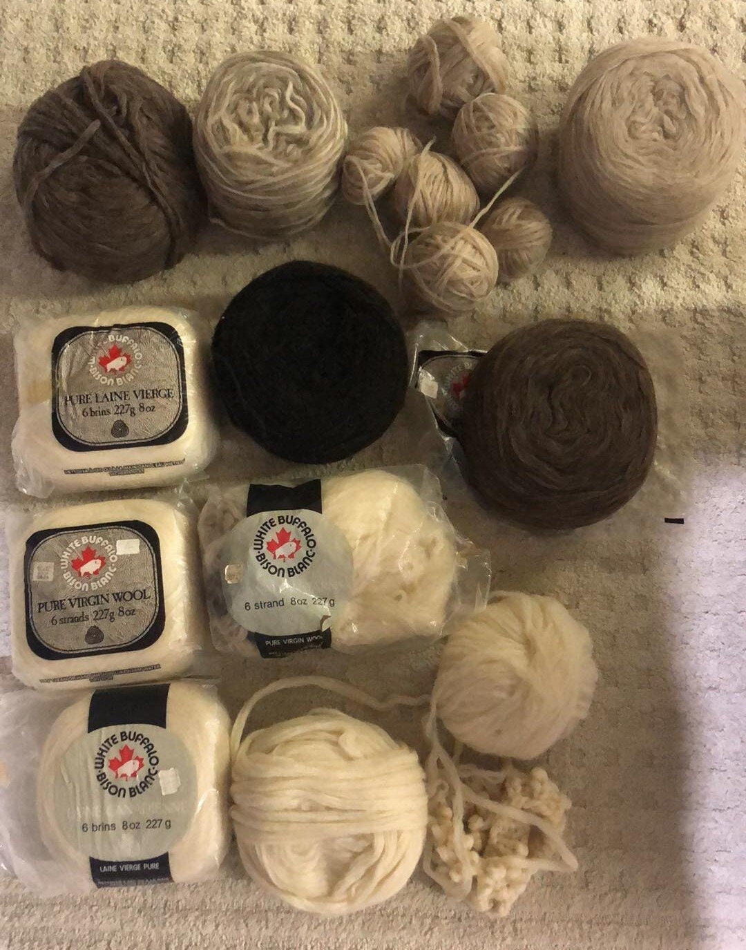 White Buffalo Yarn in Neutral Colors - Etsy