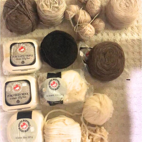 White Buffalo Wool - Etsy