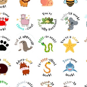 Teacher Stickers 35 Different Designs 37mm Matte Stickers Teacher ...