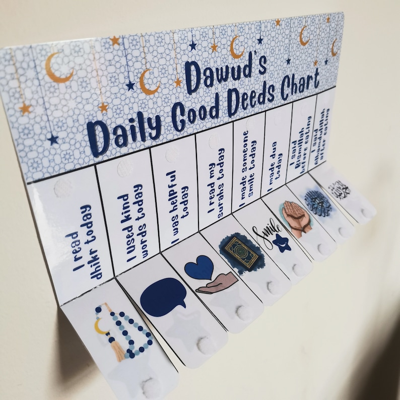 Good Deeds Chart Daily Good Deeds Chart Muslim Child Daily - Etsy UK