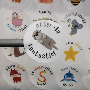 Teacher Stickers 35 Different Designs 37mm Matte Stickers Teacher ...