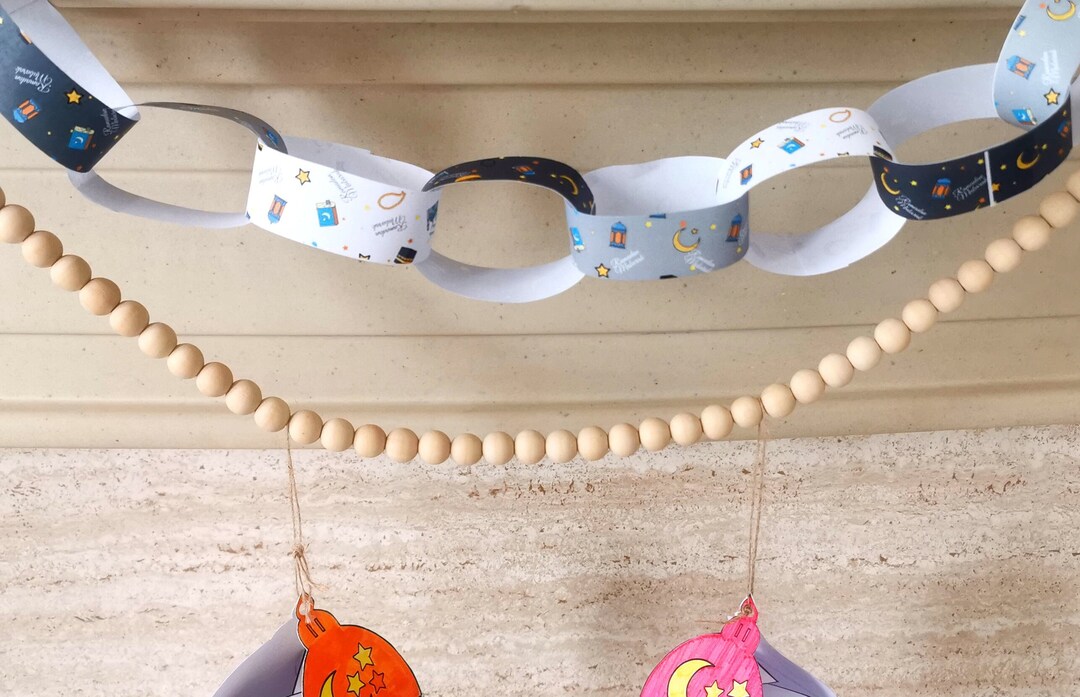 DIY Ramadan Paper Chain | Ramadan Paper Chain | Ramadan Crafts - Etsy