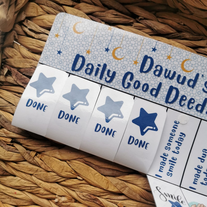 Good Deeds Chart Daily Good Deeds Chart Muslim Child Daily - Etsy
