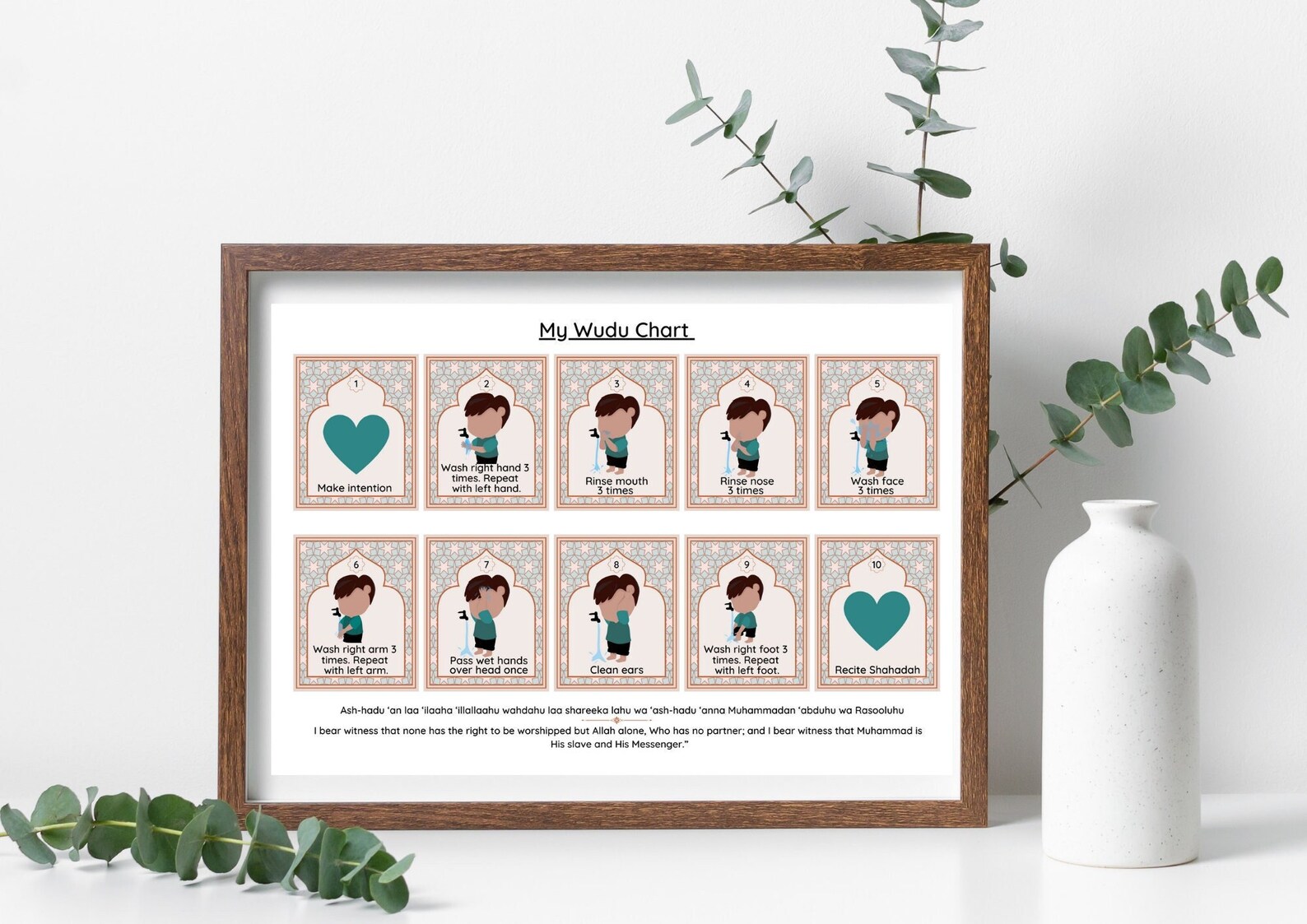 Wudu Chart Printable Wudu SEQUENCING Activity INCLUDED - Etsy UK