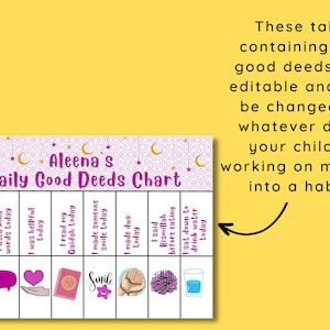 Good Deeds Chart | Daily Good Deeds Chart | Muslim Child Daily Routine ...