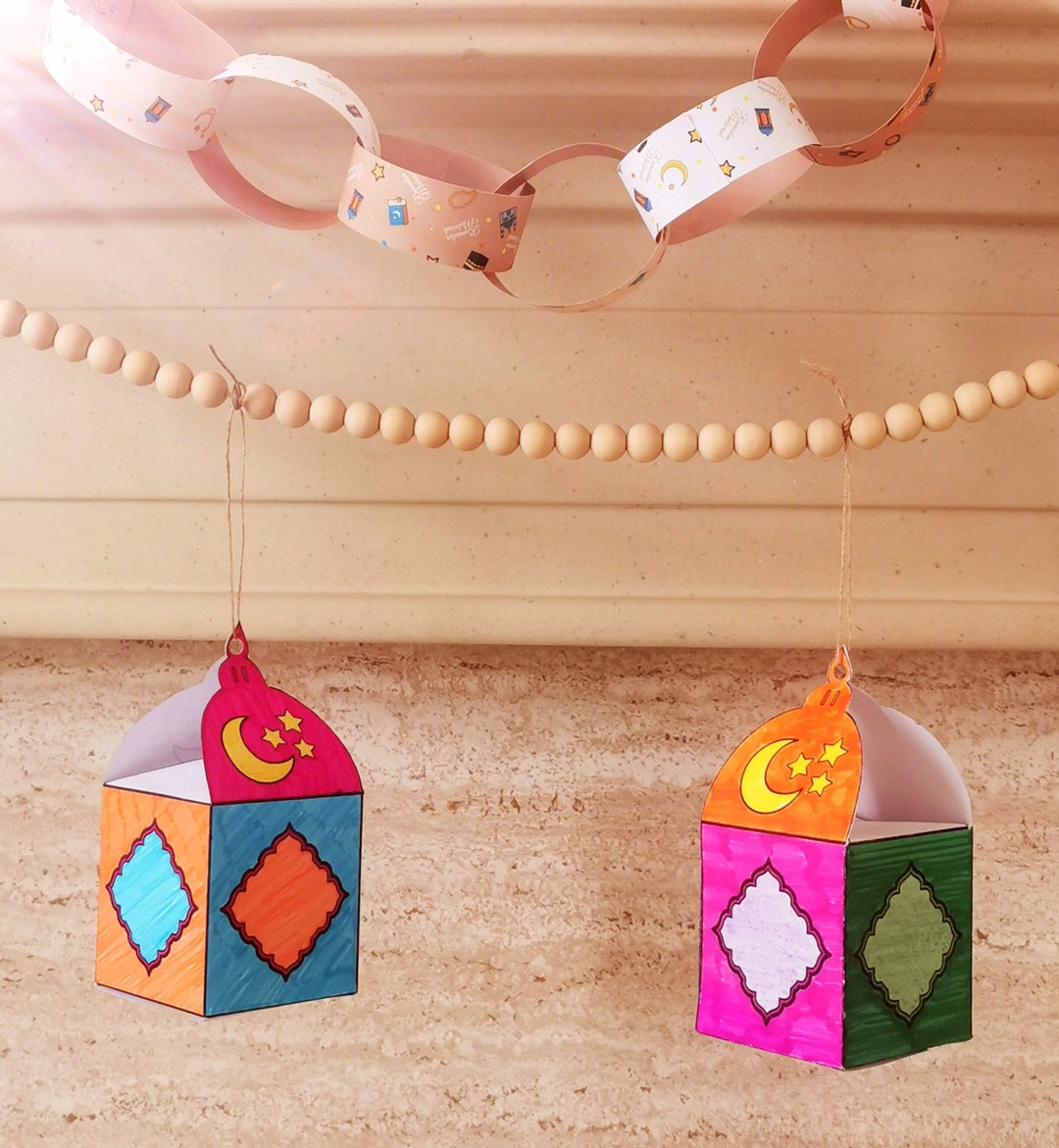 DIY Ramadan Lantern Decorations | Hanging Ramadan Decorations | Ramadan ...