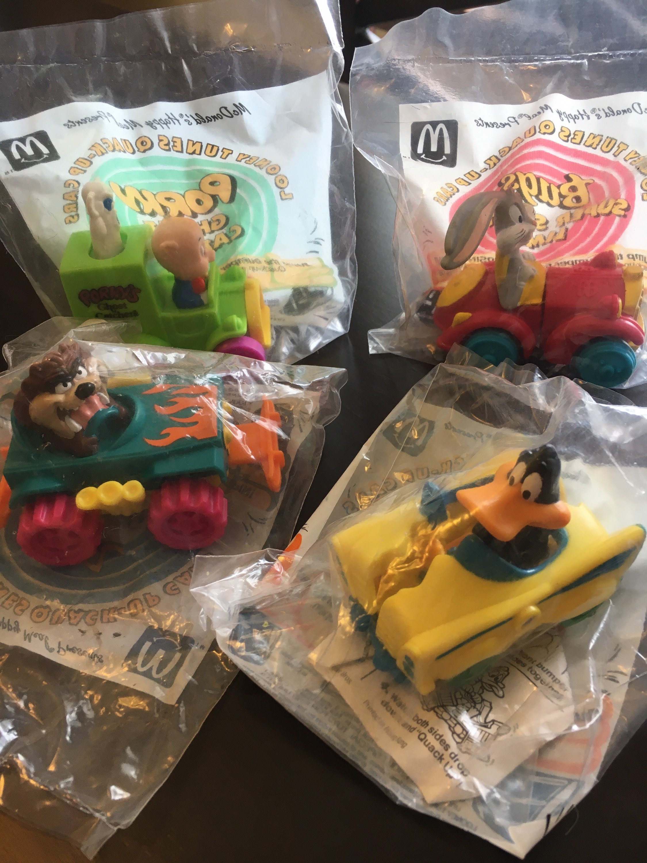 Looney Tunes Quack-up Cars, Complete Set of 4, From 1992, Mcdonalds ...