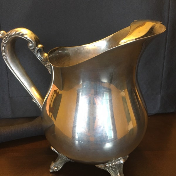 Silver Plate Pitcher - Etsy