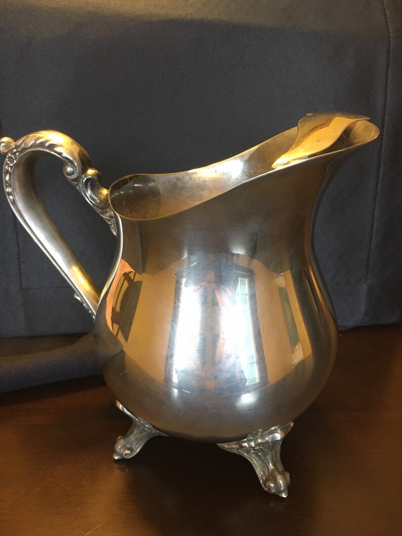 Silver Plated Water Pitcher - Etsy