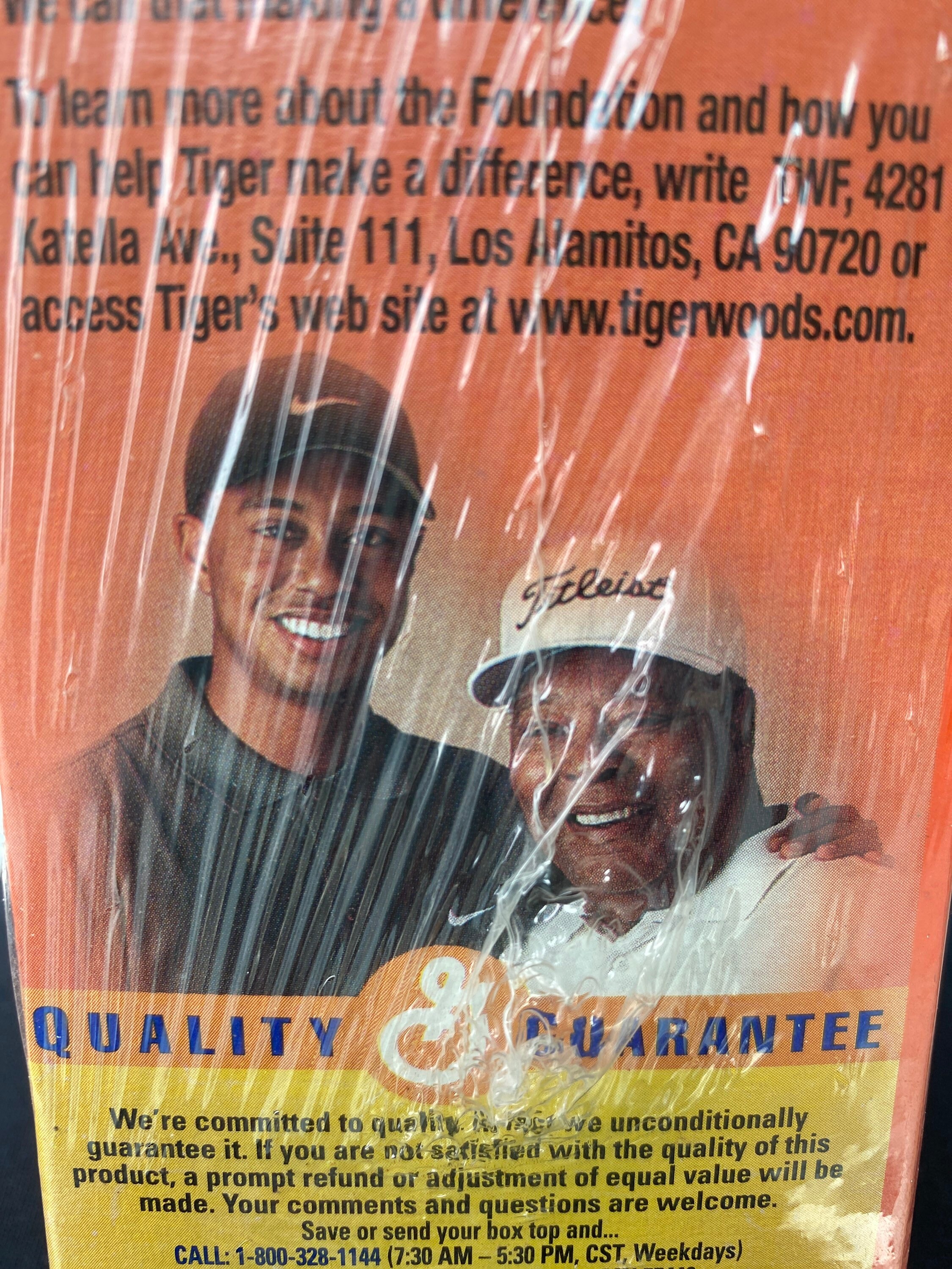 Wheaties , Tiger Woods Box, Unopened,cereal Box 2001 - Etsy