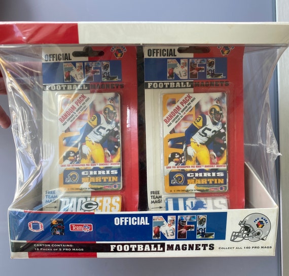 1994 Chris Martin Official Football Magnets. Sealed Box of - Etsy