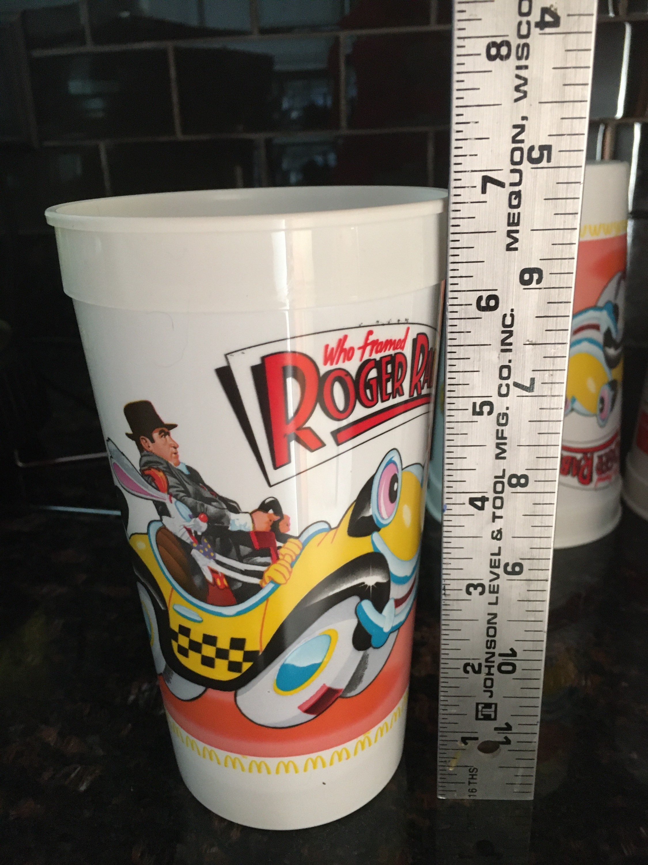Who Framed Roger Rabbit, Mcdonalds/coca-cola Plastic Cups, Set of 4 ...