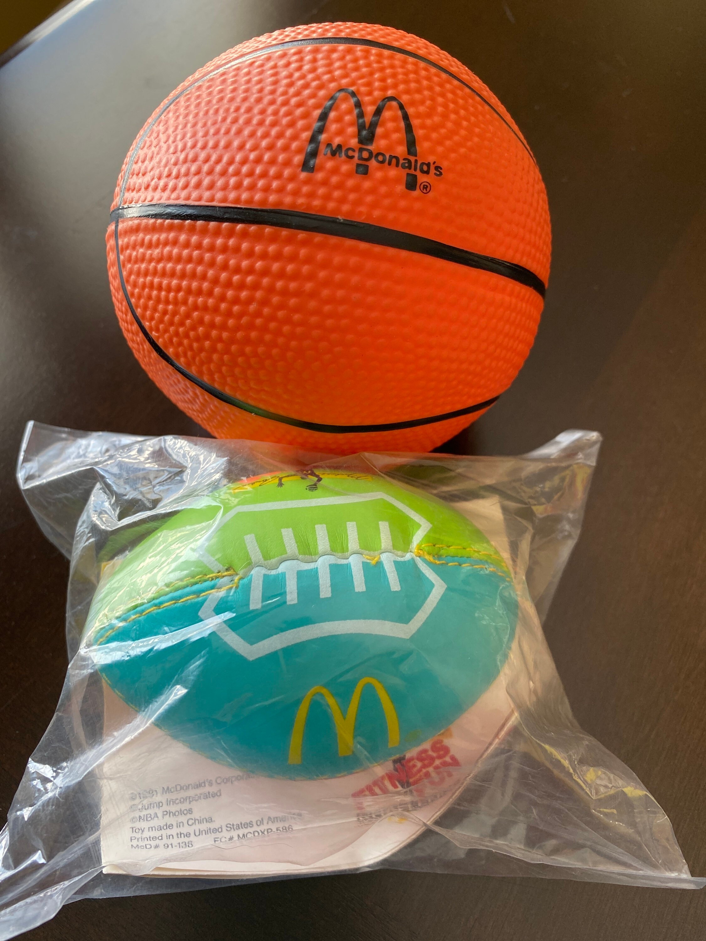 Michael Jordan Fitness Fun, Mcdonald’s Happy Meal,vintage 1991 , Set of ...