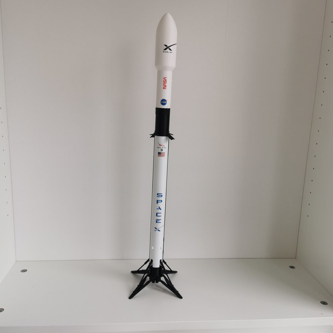 Spacex Falcon 9 Fairing Payload 60cm Tall Display Rocket Model 1:110 ...
