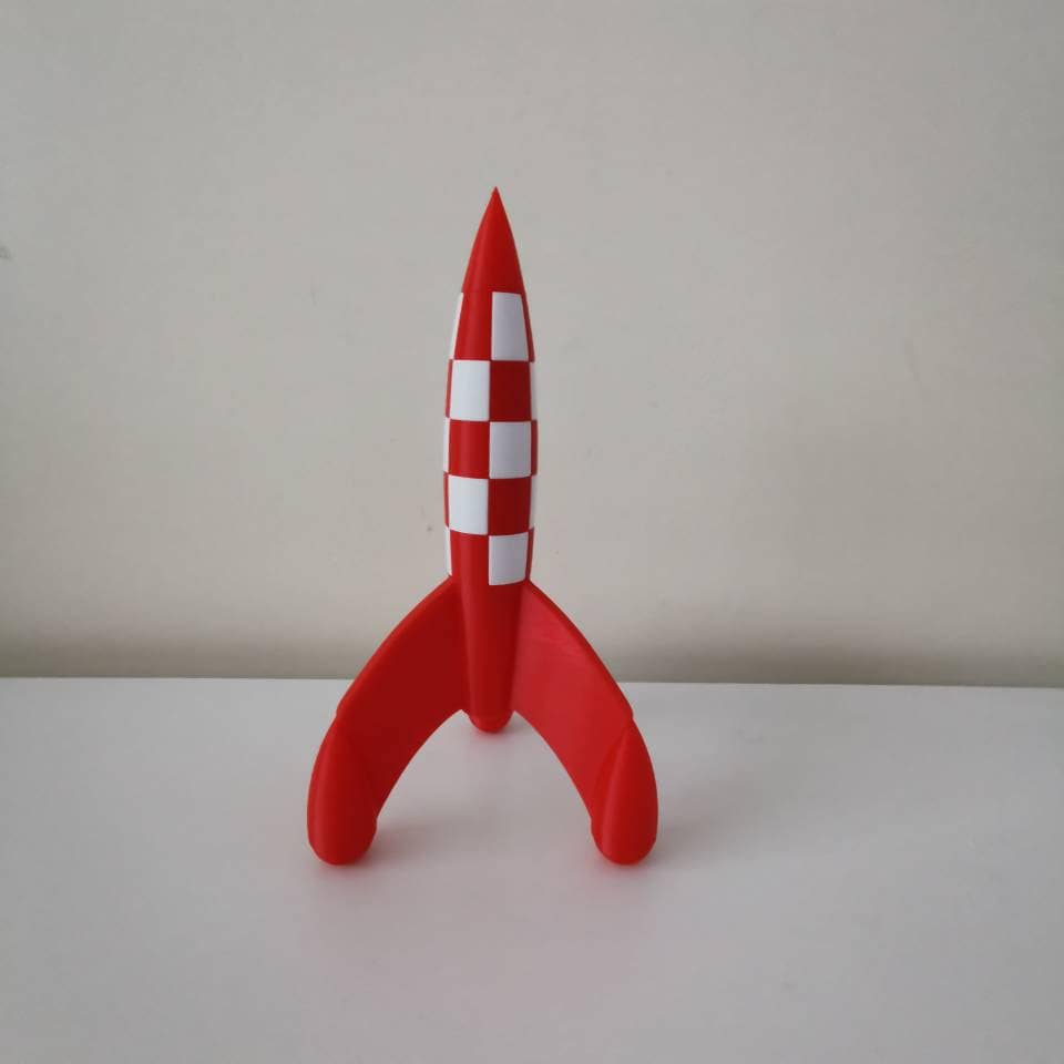 Tintin Rocket Ship Display Model - Etsy