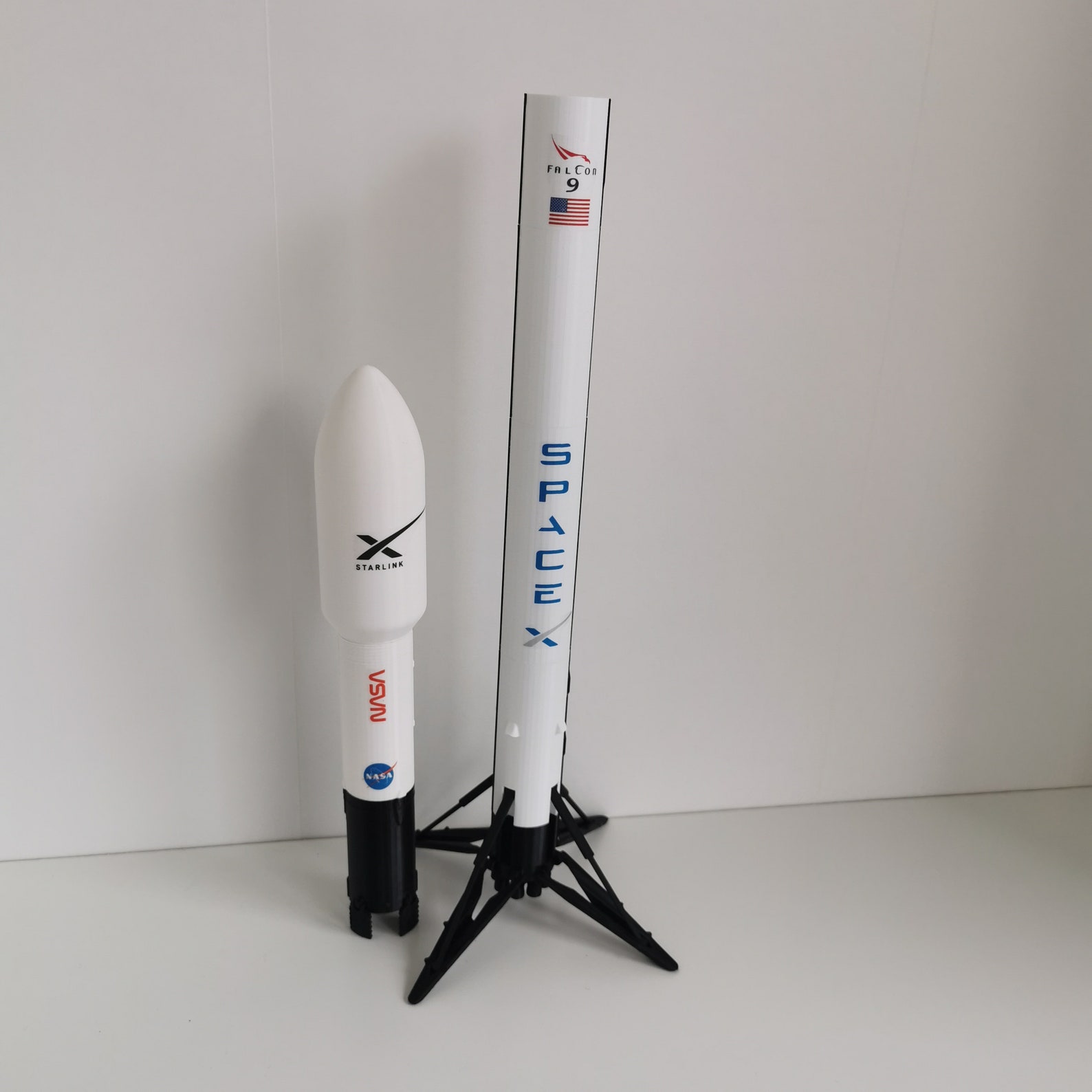 Spacex Falcon 9 Fairing Payload 60cm Tall Display Rocket Model 1:110 ...