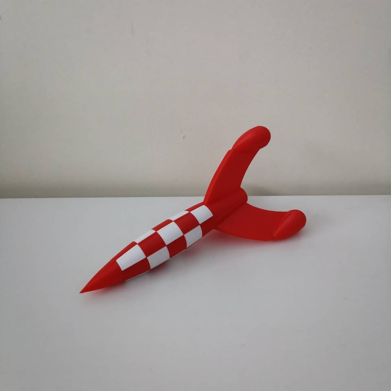 Tintin Rocket Ship Display Model - Etsy
