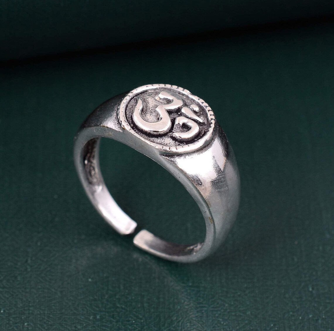Om Ring Brass Ring Ohm Ring Om Signet Ring Vintage Ring - Etsy