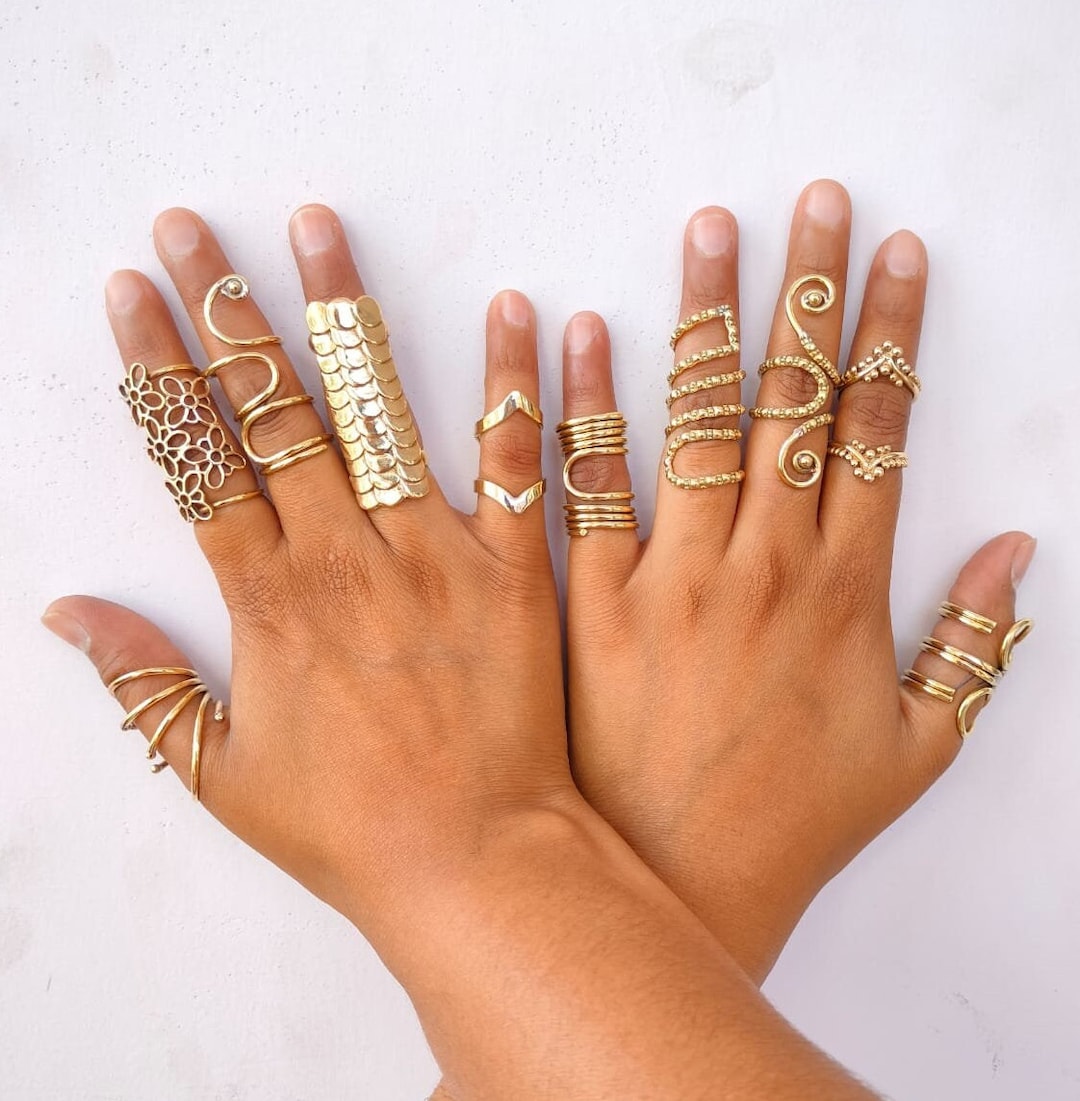 Splint Brass Rings, MCP Hyperextension Splint, Arthritis Rings, Trigger ...