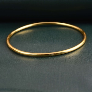 Classic Bangle Bracelet Gold Filled Bangle for Women Plain Bangle ...
