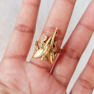Beautiful Gold Ring With Faerie Fairy Design - Etsy