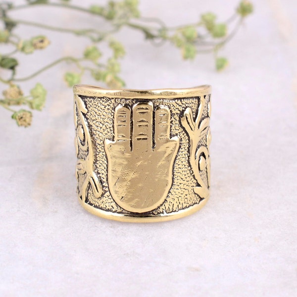Hamsa Ring - Etsy