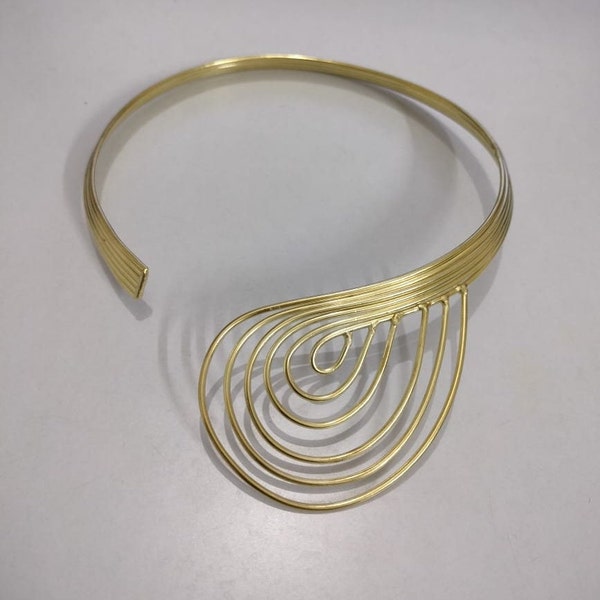 Wire Collar Necklace - Etsy