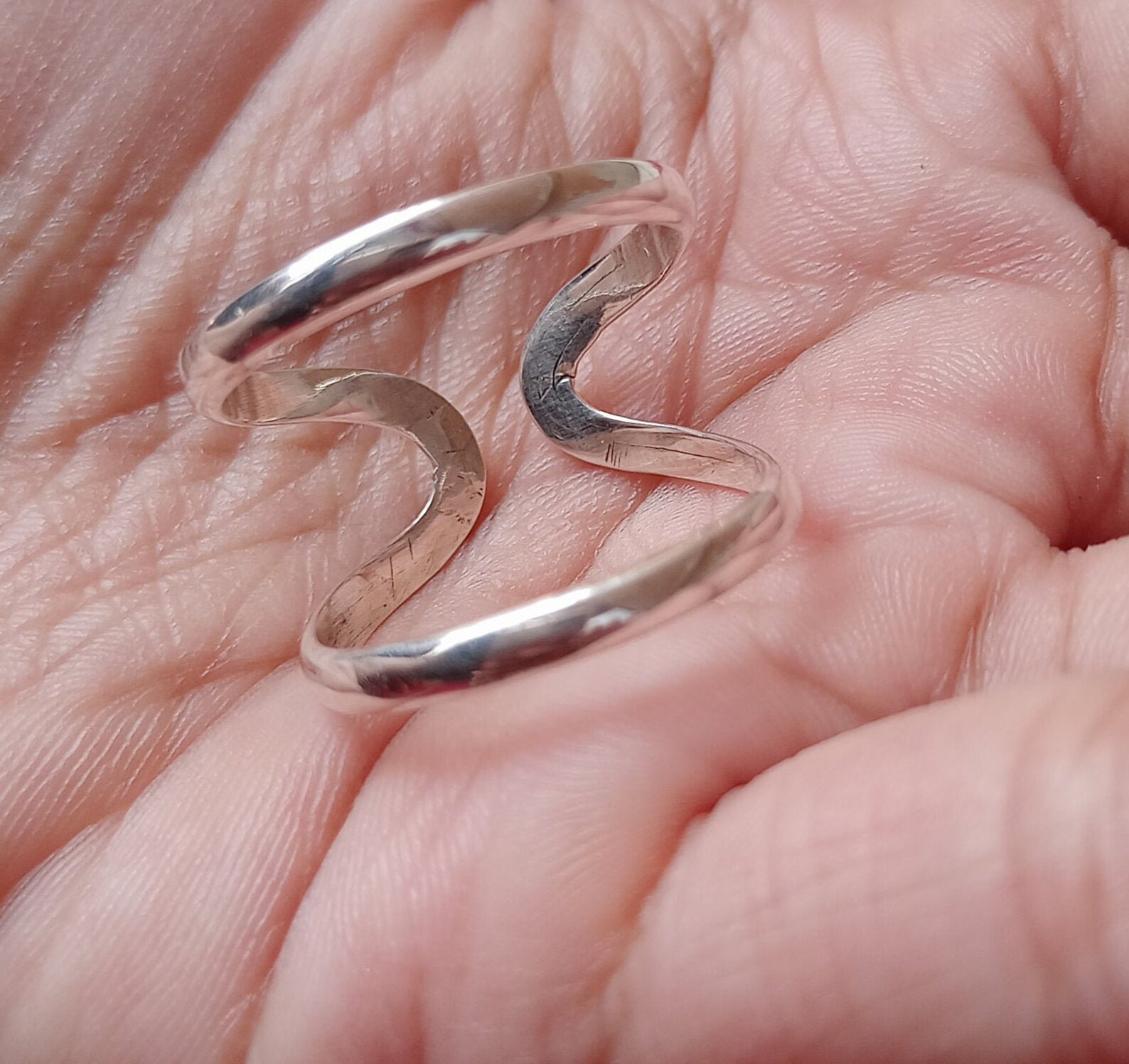 Arthritis Ring Brass & Silver Ring Splint Knuckle Ring | Etsy UK