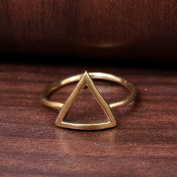 Triangle Ring - Etsy UK