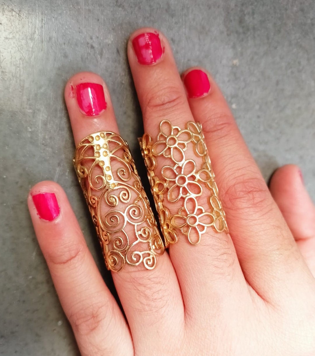 Arthritis Brass Ring, Splint Knuckle Ring, Arthritis Finger Ring, Thumb ...