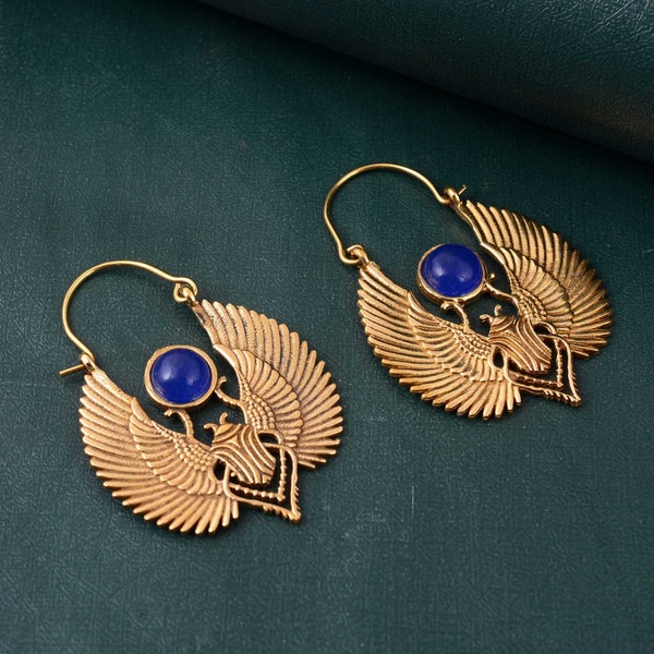 Scarab Earrings - Etsy