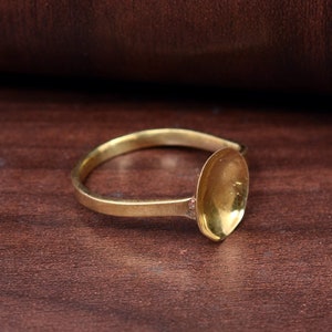 Gold Disc Ring, Disk Ring, Round Ring, Disc Ring Women, Statement Ring ...