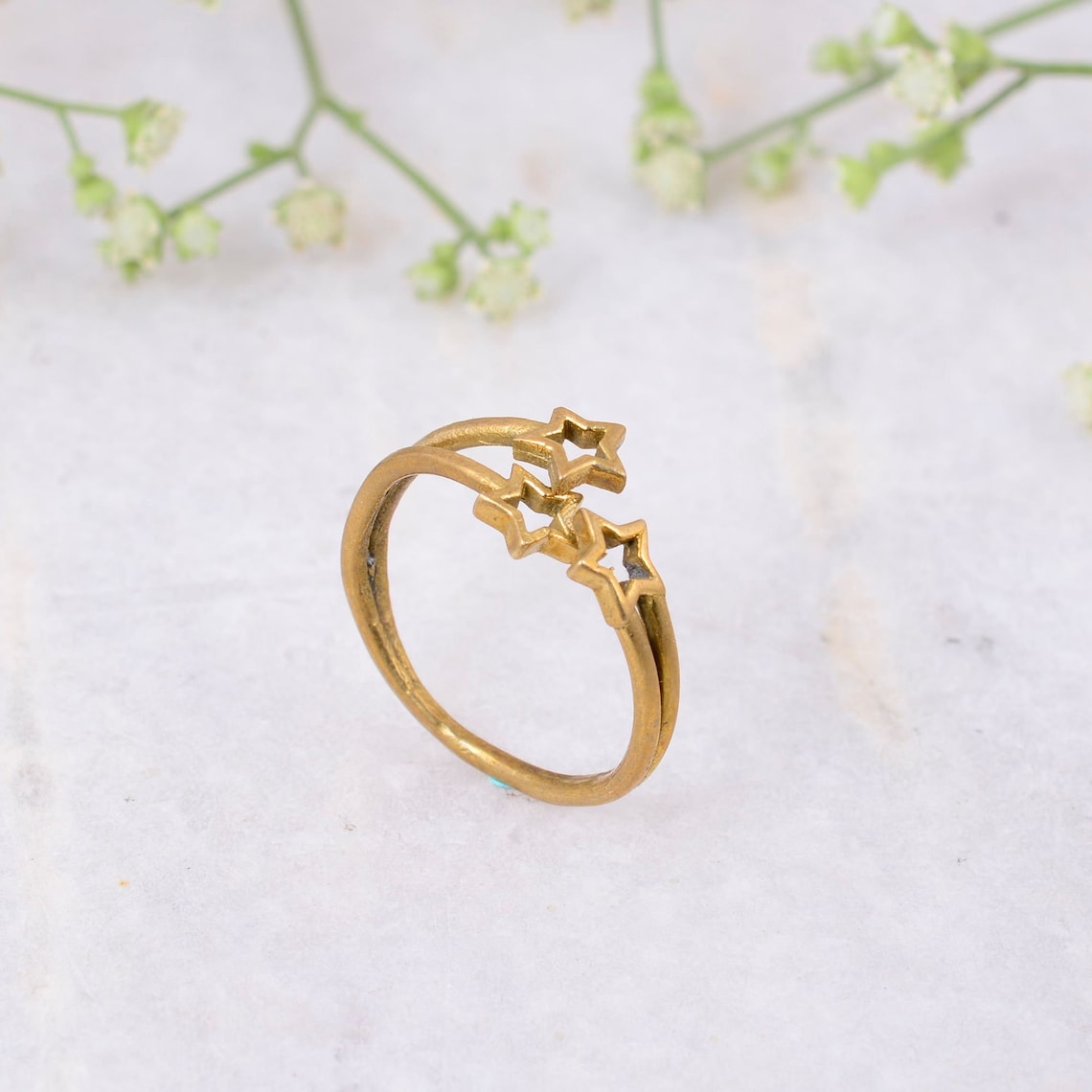 Open Star Ring Star Stacking Ring Minimalist Dainty Delicate | Etsy