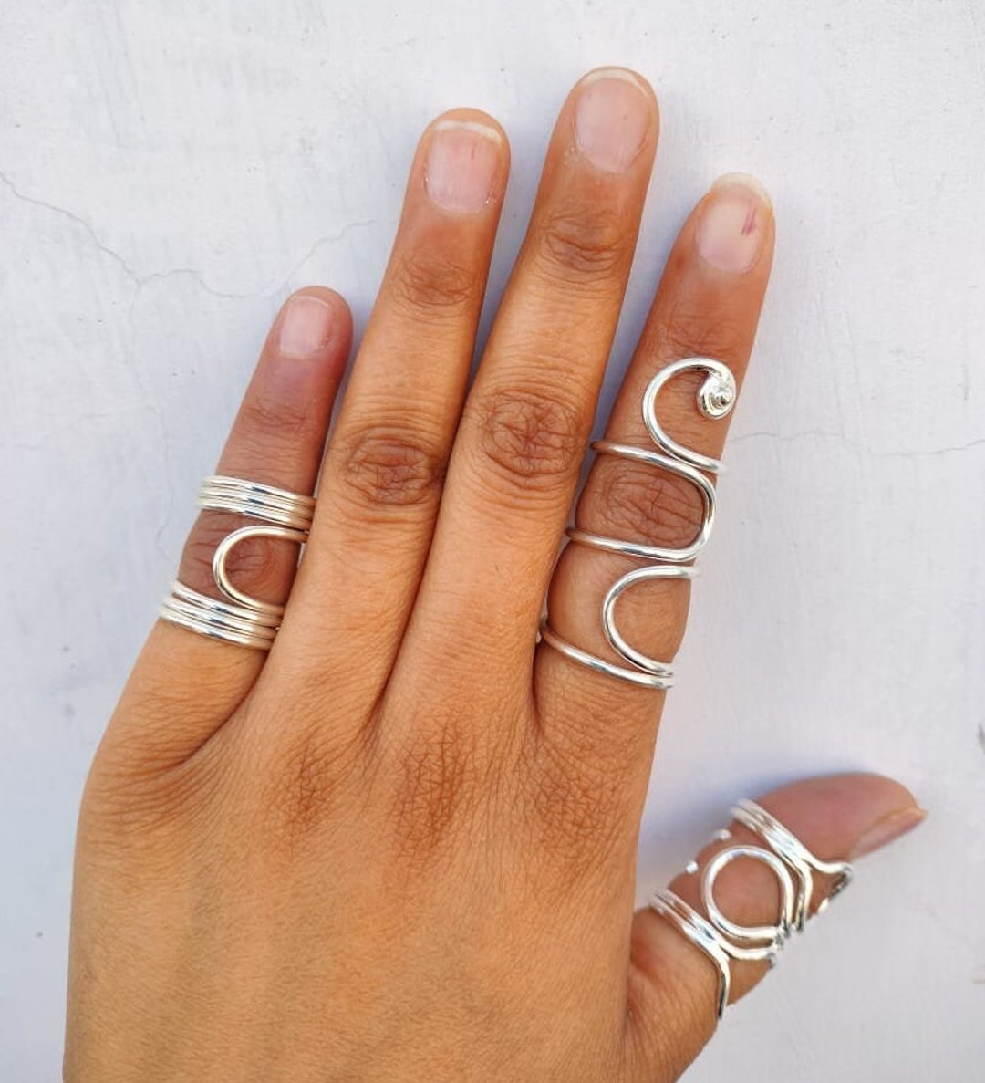 Splint Silver Rings, MCP Hyperextension Splint, Arthritis Rings ...
