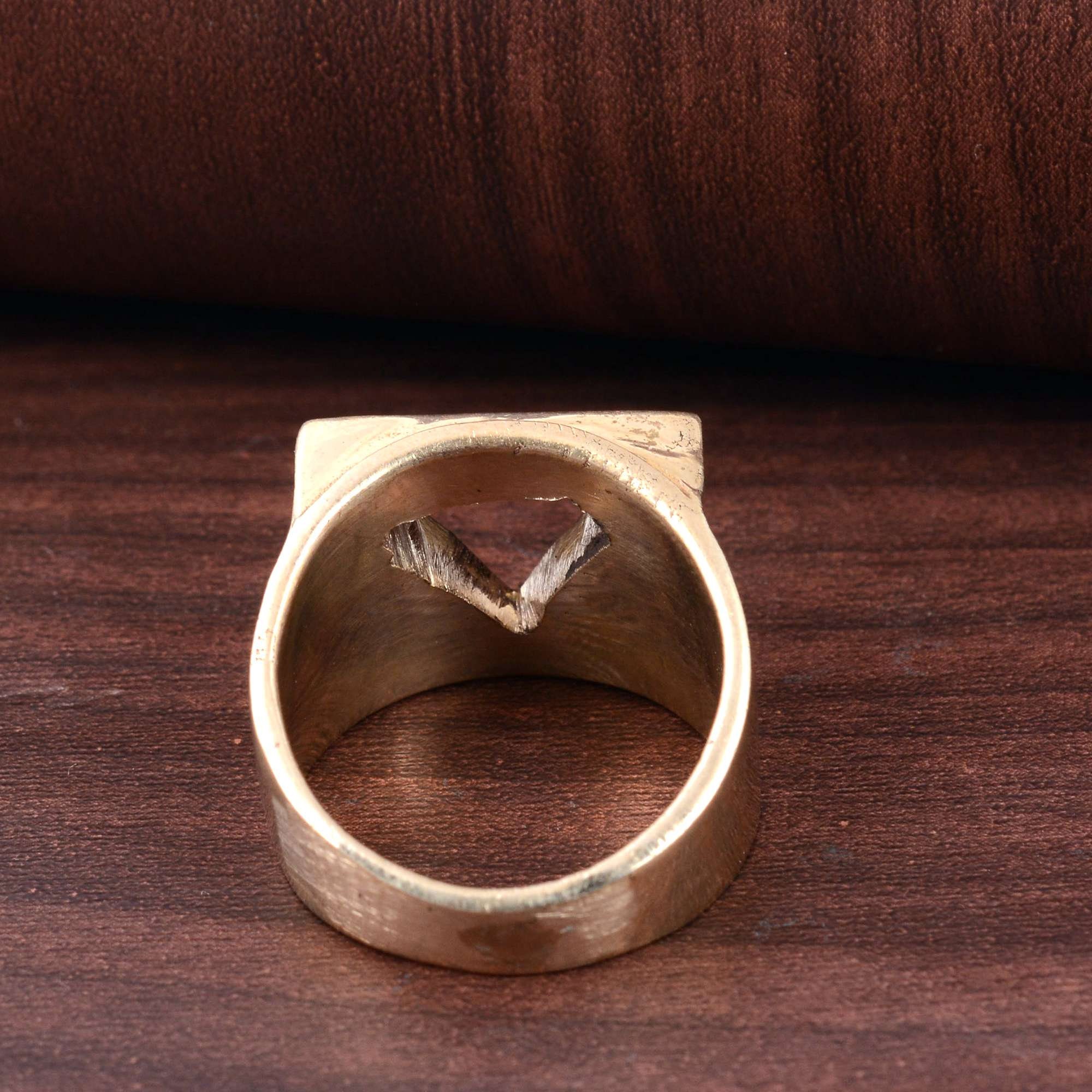 Blank Triangle Ring Geometric Ring Brass Ring Gold Ring Boho - Etsy