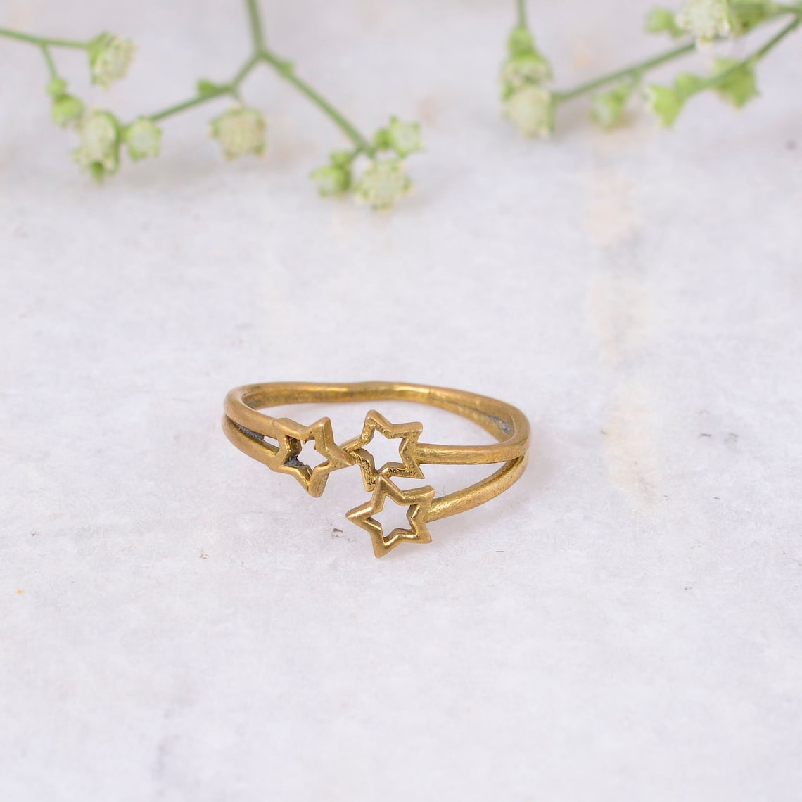 Open Star Ring Star Stacking Ring Minimalist Dainty Delicate | Etsy