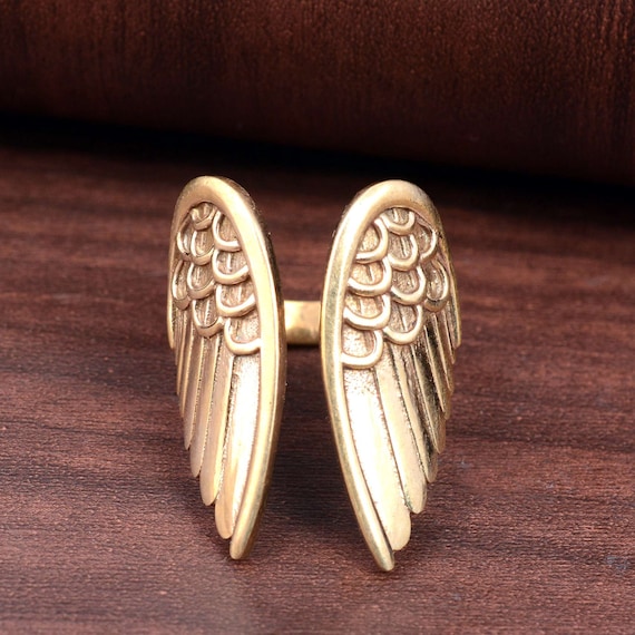 Angel Wings Ring Fairy Ring Wings Ring Brass Ring Boho | Etsy