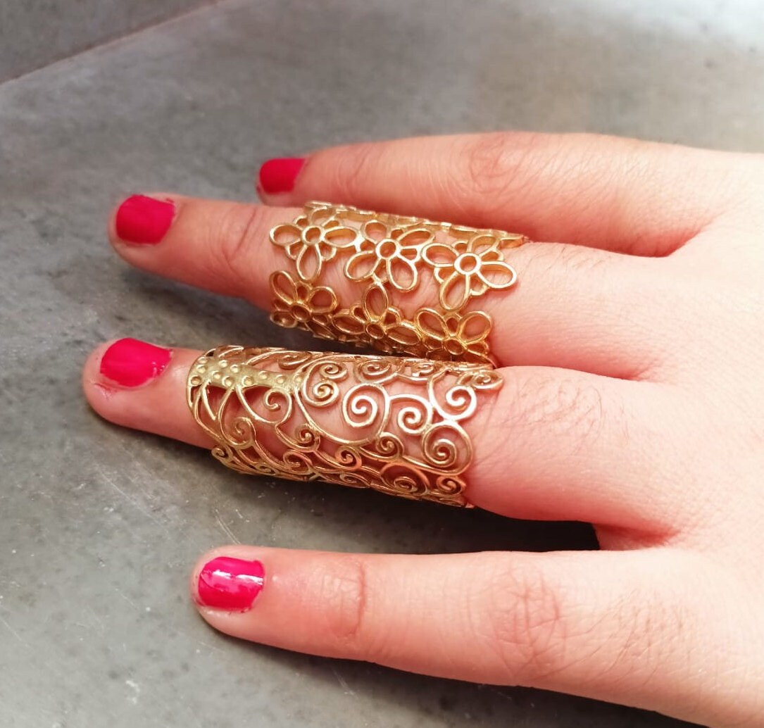 Arthritis Brass Ring Splint Knuckle Ring Arthritis Finger | Etsy