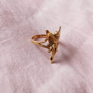 Beautiful Gold Ring With Faerie Fairy Design - Etsy
