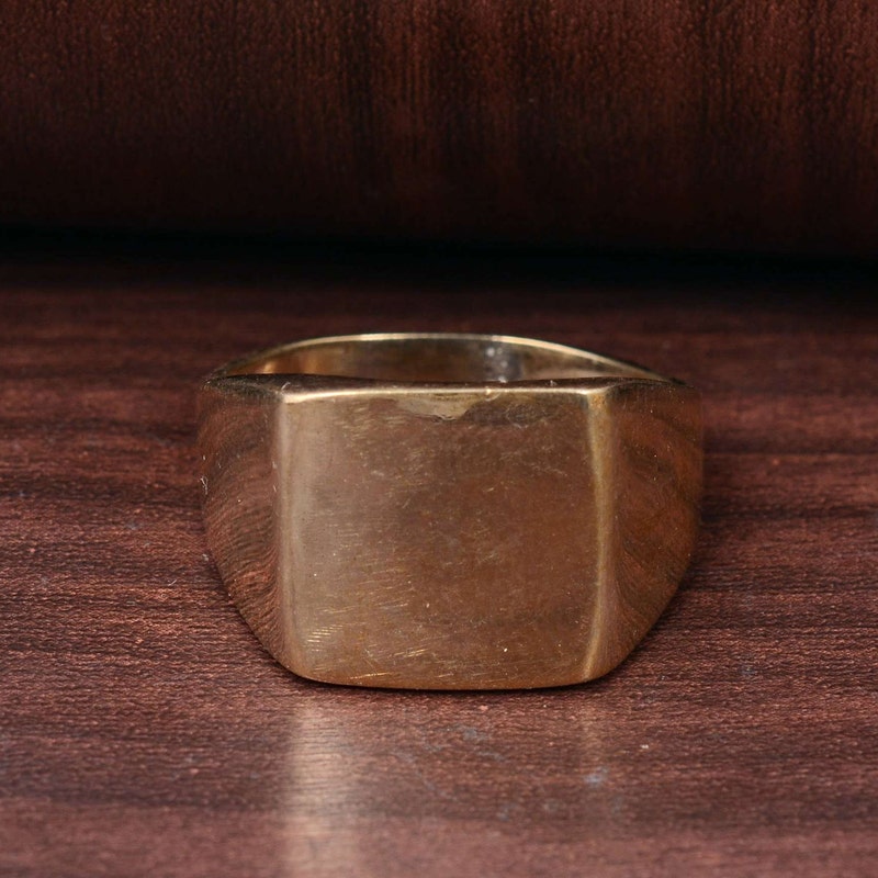 Womens Signet Ring - Etsy