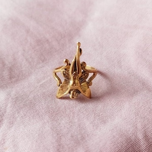 Beautiful Gold Ring With Faerie Fairy Design - Etsy