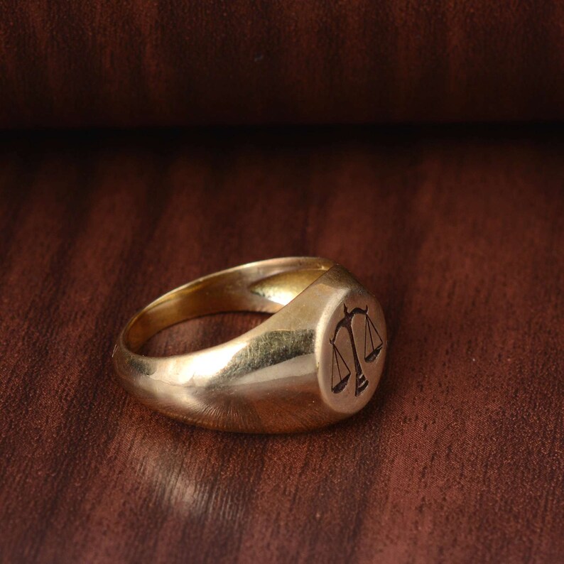 Zodiac Ring, Zodiac Sign Signet Ring, Zodiac Signet Ring, Zodiac Ring ...
