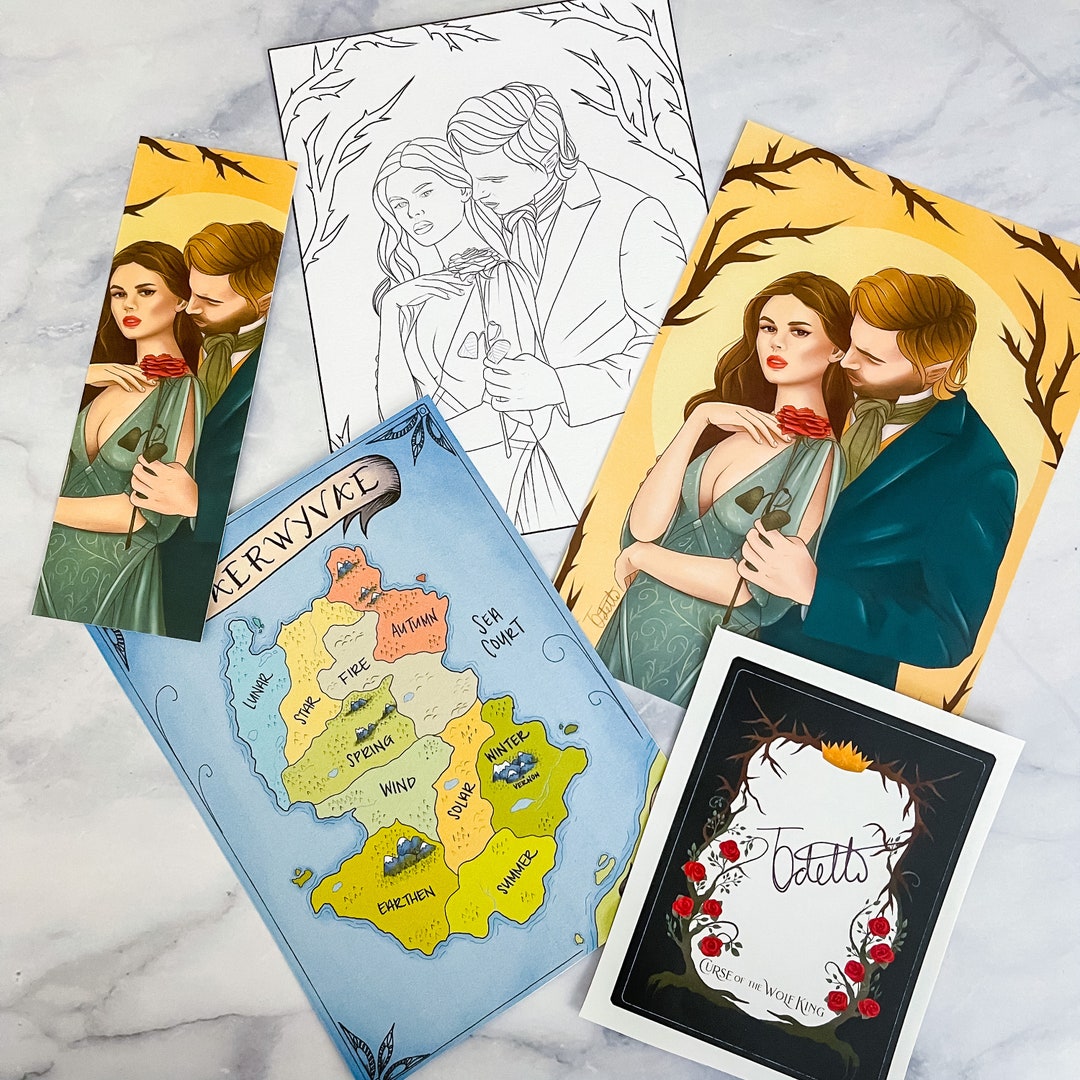 Curse of the Wolf King Book Swag - Complete Collection - Etsy