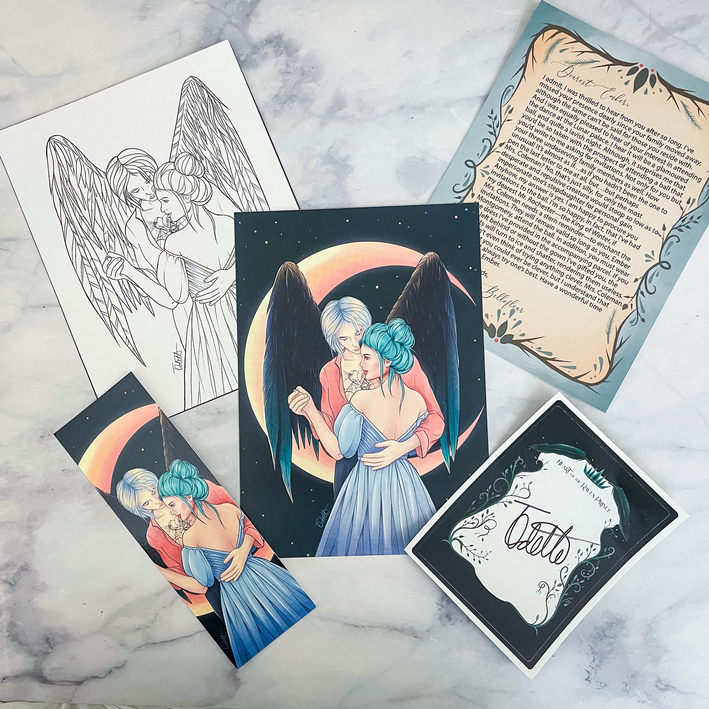 Heart of the Raven Prince Book Swag Complete Collection - Etsy UK
