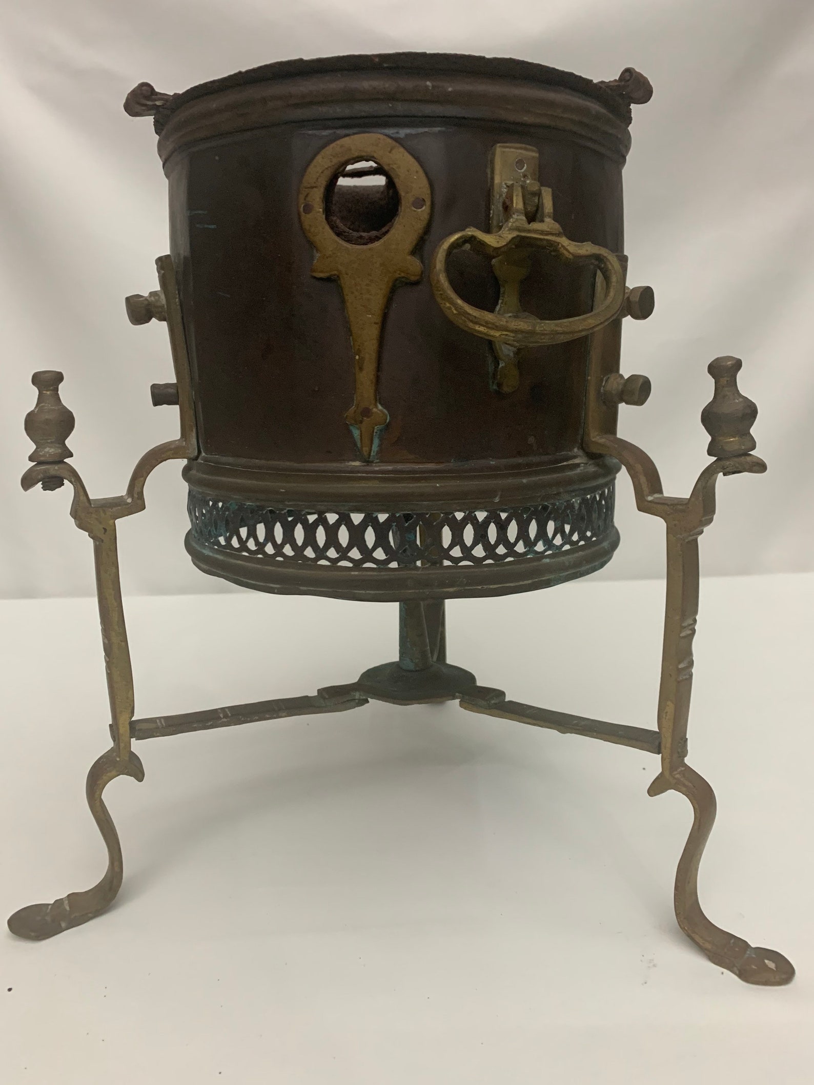 Antique Copper and Brass Brazier Renaissance Revival Camp Stove - Etsy