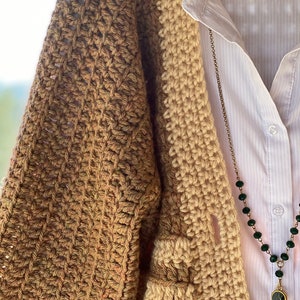 One Piece Cardigan Crochet Pattern Easy Cardigan Pattern Pullover ...
