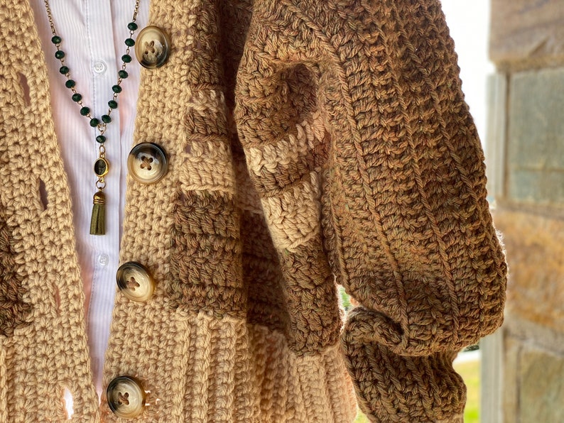 One Piece Cardigan Crochet Pattern Easy Cardigan Pattern Pullover ...