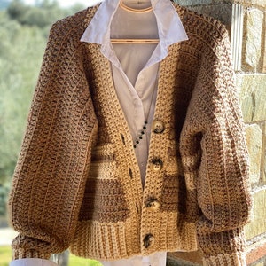 One Piece Cardigan Crochet Pattern Easy Cardigan Pattern Pullover ...